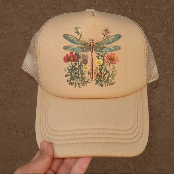 Handmade | Accessories | Dragonfly Trucker Hat | Poshmark